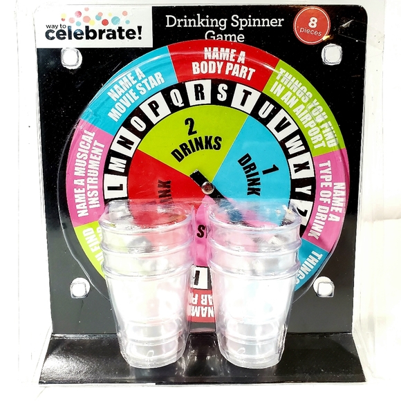 Celebrate! | Games | Way To Celebrate Drinking Spinner Game Nwt Holiday ...